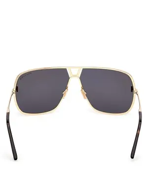 TOM FORD 63mm Stavros Navigator Sunglasses - Gold/green