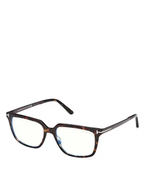 TOM FORD Rectangle Eyeglasses - Havana