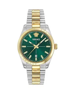 Versace Millenyium 40mm Watch - Green/two Tone