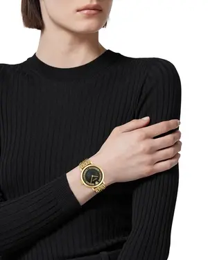 Versace Greca Fortuna Bracelet Watch, 35mm - Gold