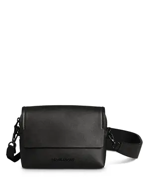 TROUBADOUR Ki Leather Crossbody Bag - Black