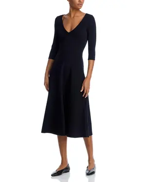 Co Knit V-neck Dress