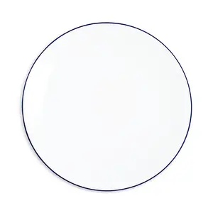 RICHARD BRENDON Line Coupe Bread & Butter Plate - Blue / White