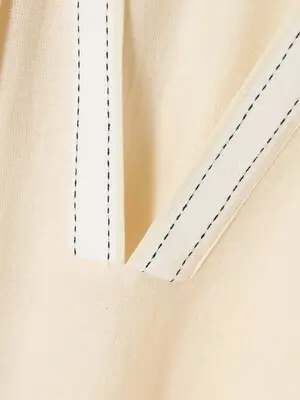 LEMLEM Theodora Striped Cotton-blend Midi Dress