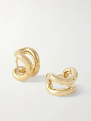 Lié Studio The Asta -plated Hoop Earrings - Gold