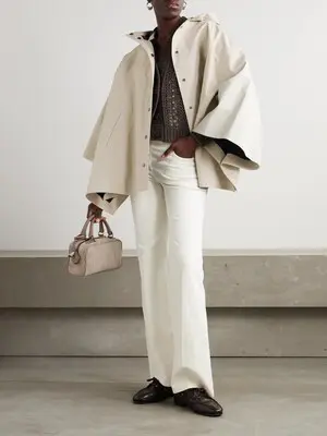 Brunello Cucinelli Hooded Cotton Trench Coat