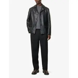 FRAME Relaxed-fit Leather Jacket