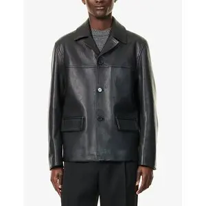 FRAME Relaxed-fit Leather Jacket