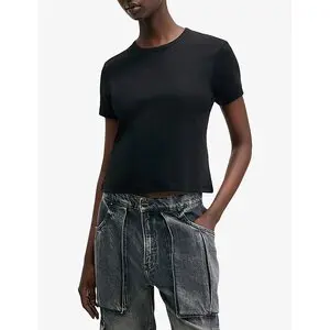 ALLSAINTS Stevie Slim-fit Cotton-jersey T-shirt - Black
