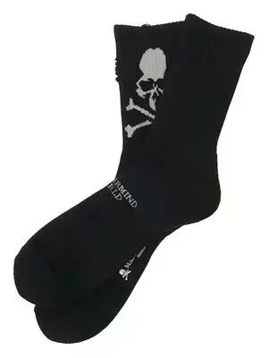 MASTERMIND WORLD Distressed-effect Socks - Black