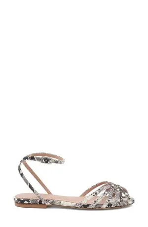 Bruno Magli Marta Ankle Strap Sandal - Black/ White Snake