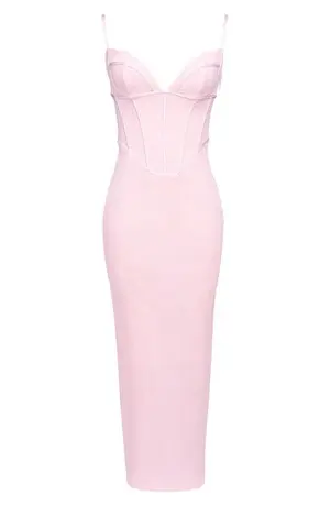 House Of Cb Romy Corset Maxi Dress - Pinkesque
