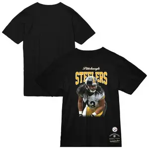 Mitchell & Ness Troy Polamalu Pittsburgh Steelers Sideline Retired Player T-shirt - Black