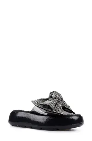 ZIGI Cassinella Embellished Platform Sandals - Black