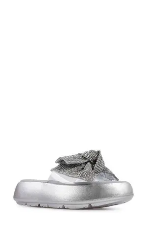 ZIGI Cassinella Embellished Platform Sandals - Silver/ Clear