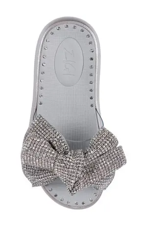 ZIGI Cassinella Embellished Platform Sandals - Silver/ Clear