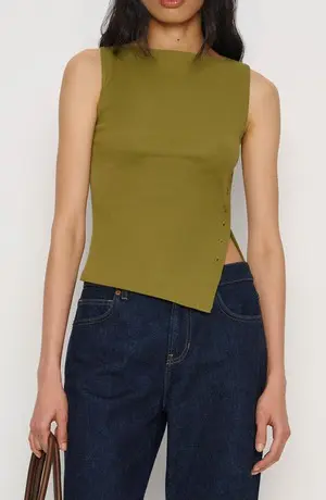 REFORMATION Hudson Knit Tank - Pear