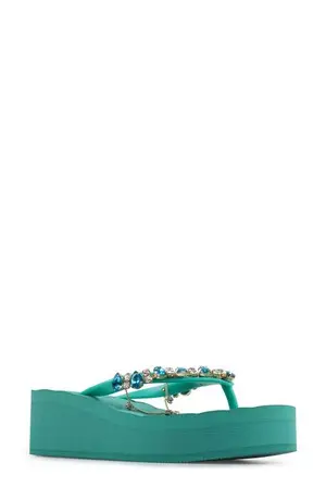ZIGI Quigley Platform Flip Flop - Aqua