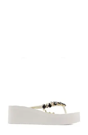 ZIGI Quigley Platform Flip Flop - White