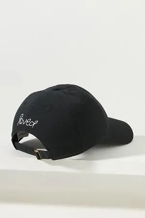 KERRI ROSENTHAL Heart Patch Baseball Cap - Black
