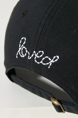 KERRI ROSENTHAL Heart Patch Baseball Cap - Black
