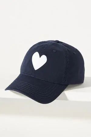 KERRI ROSENTHAL Heart Patch Baseball Cap - Blue