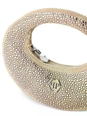 Philipp Plein Crystal-embellished Mini Bag - Neutrals
