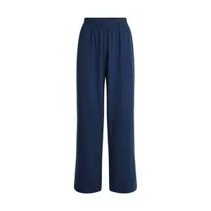 SKIMS Cotton Jersey Wide Leg Pant - Navy
