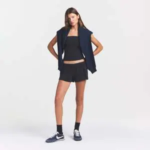 SKIMS Cotton Jersey Loose Short - Soot