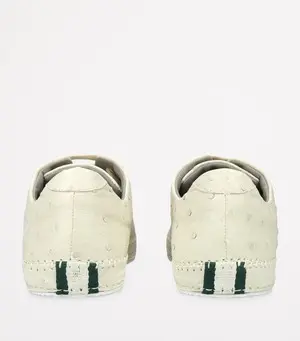 BROTINI Ostrich Leather Sneakers - Beige