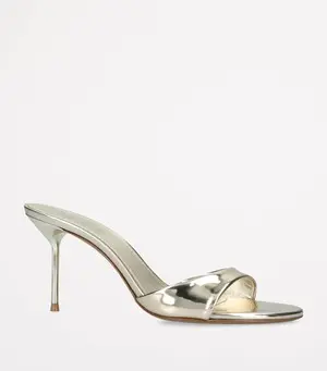 Paris Texas Metallic Leather Lidia 70 Mules - Gold