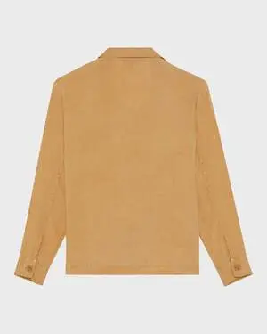 Vilebrequin Linen Overshirt Mineral Dye Color Jacket Corentin - Brown
