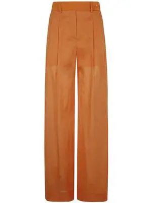 Alberta Ferretti Organzed Muslin Trousers - Yellow