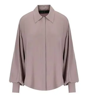 Federica Tosi Oversize Fluid Crêpe Shirt - Pink