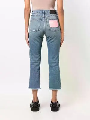 DEPARTMENT 5 High-waisted Cropped Flare Jeans