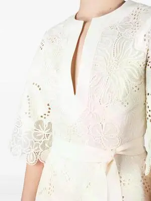 Elie Saab Embroidered Midi Dress