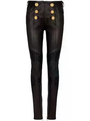 Balmain Leather Trousers