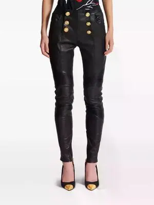 Balmain Leather Trousers