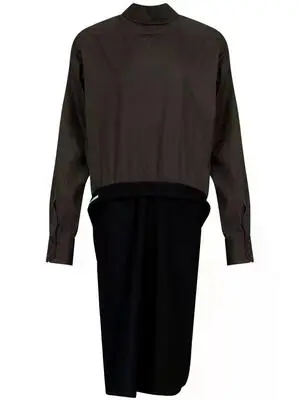 MAISON MARGIELA Panelled Midi Dress - Black