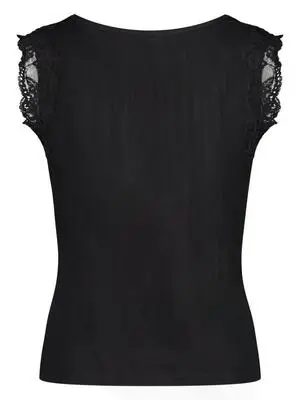VAILLANT Lace-trim Ribbed Tank Top