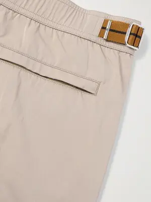 Zegna Rio Straight-leg Mid-length Swim Shorts - Neutrals