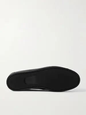 VINNY'S Boatman Full-grain Leather Boat Shoes - Black