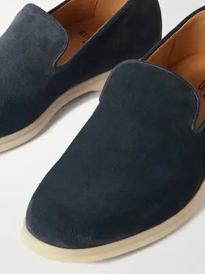 Rubinacci Mod Mare Suede Loafers