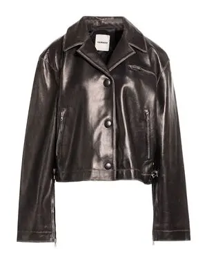Sandro Lambskin Jacket - Black