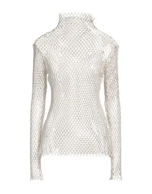 MSGM Knitted Turtleneck Top - Off White