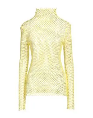 MSGM Knitted Turtleneck Top - Yellow