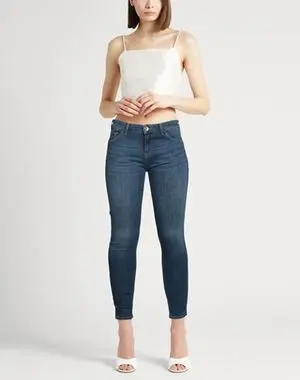 Emporio Armani Skinny Jeans In Cotton Blend - Blue