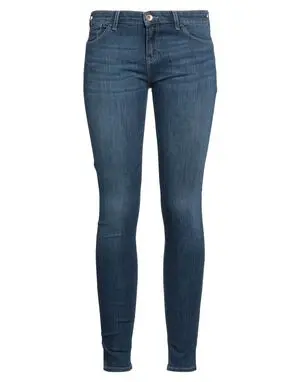 Emporio Armani Skinny Jeans In Cotton Blend - Blue