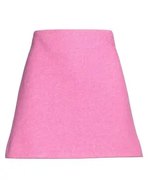 GANNI Mini Flared Skirt - Fuchsia