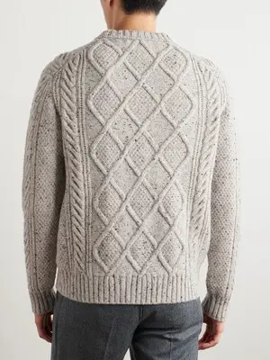 Purdey Cable-knit Cashmere Sweater